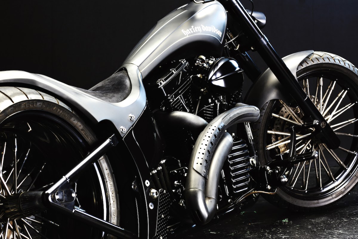 Motor Drag Ninja : Harley Davidson 2003 FXSTB Custom [U-TERA] HD Wallpaper
